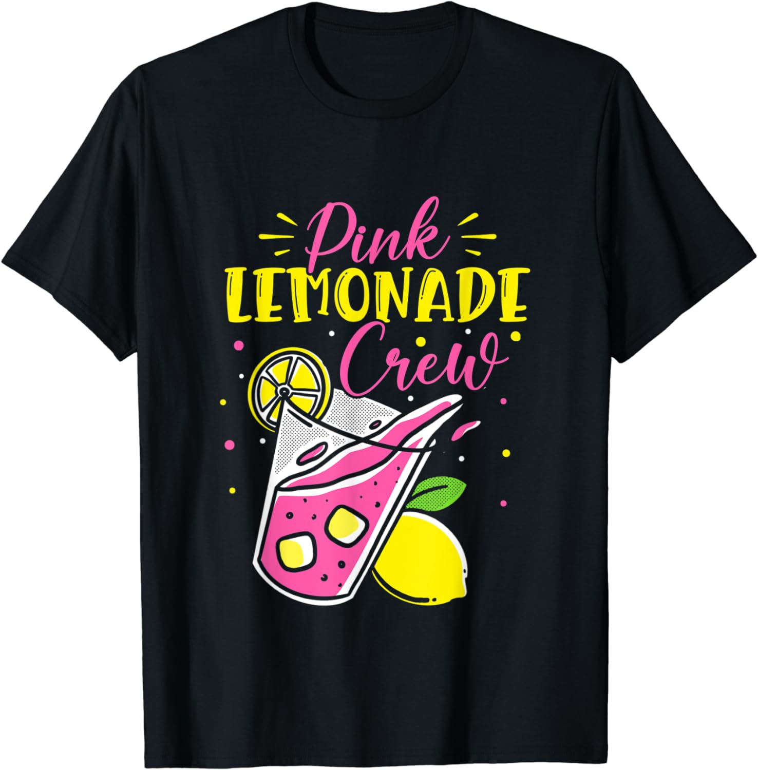 Funny Pink Lemonade Crew Lemon Juice Boss T-Shirt - Walmart.com