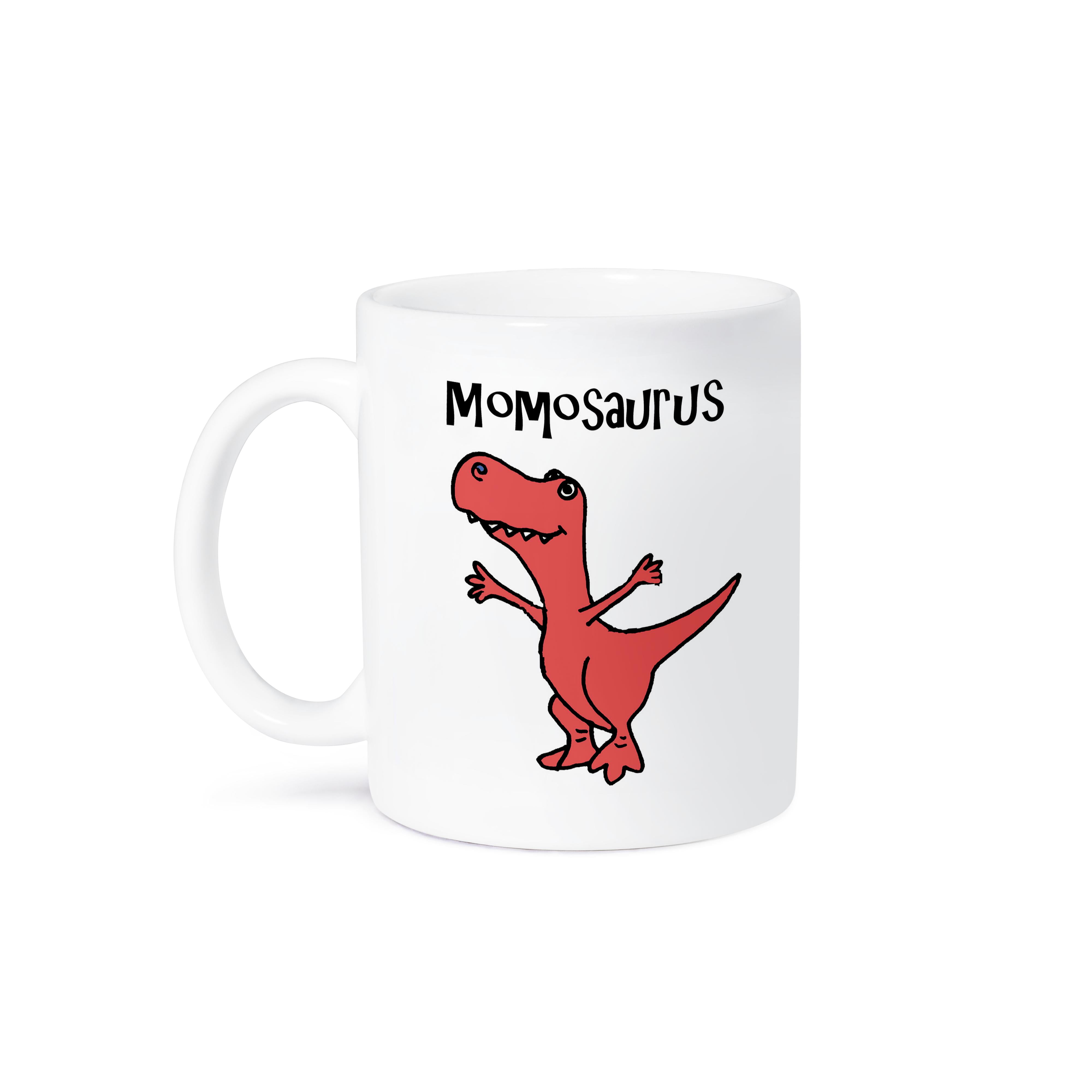 3drose, Funny Pink T-rex Dinosaur Momosaurus Mother Mom Cartoon, 11oz ...