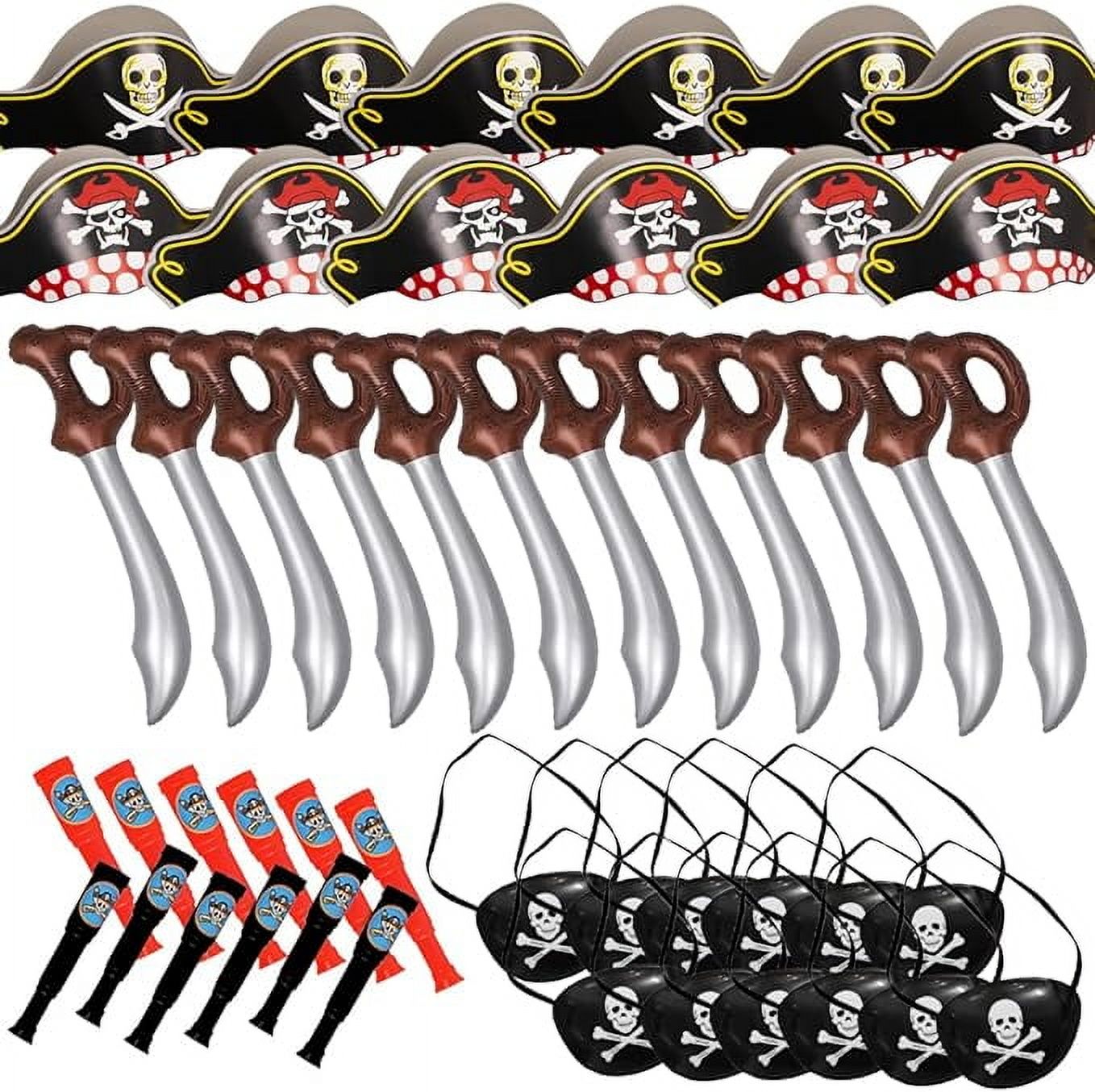 Funny Pirate Party Hats 48 PC Set – Pirate Birthday Party – Pirate ...