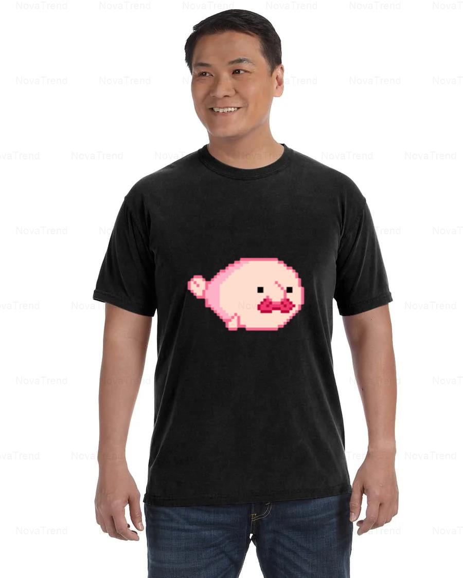 Funny Pixel Blobfish Retro 8-Bit Weird Sea Animal Gift Comfort Color T ...