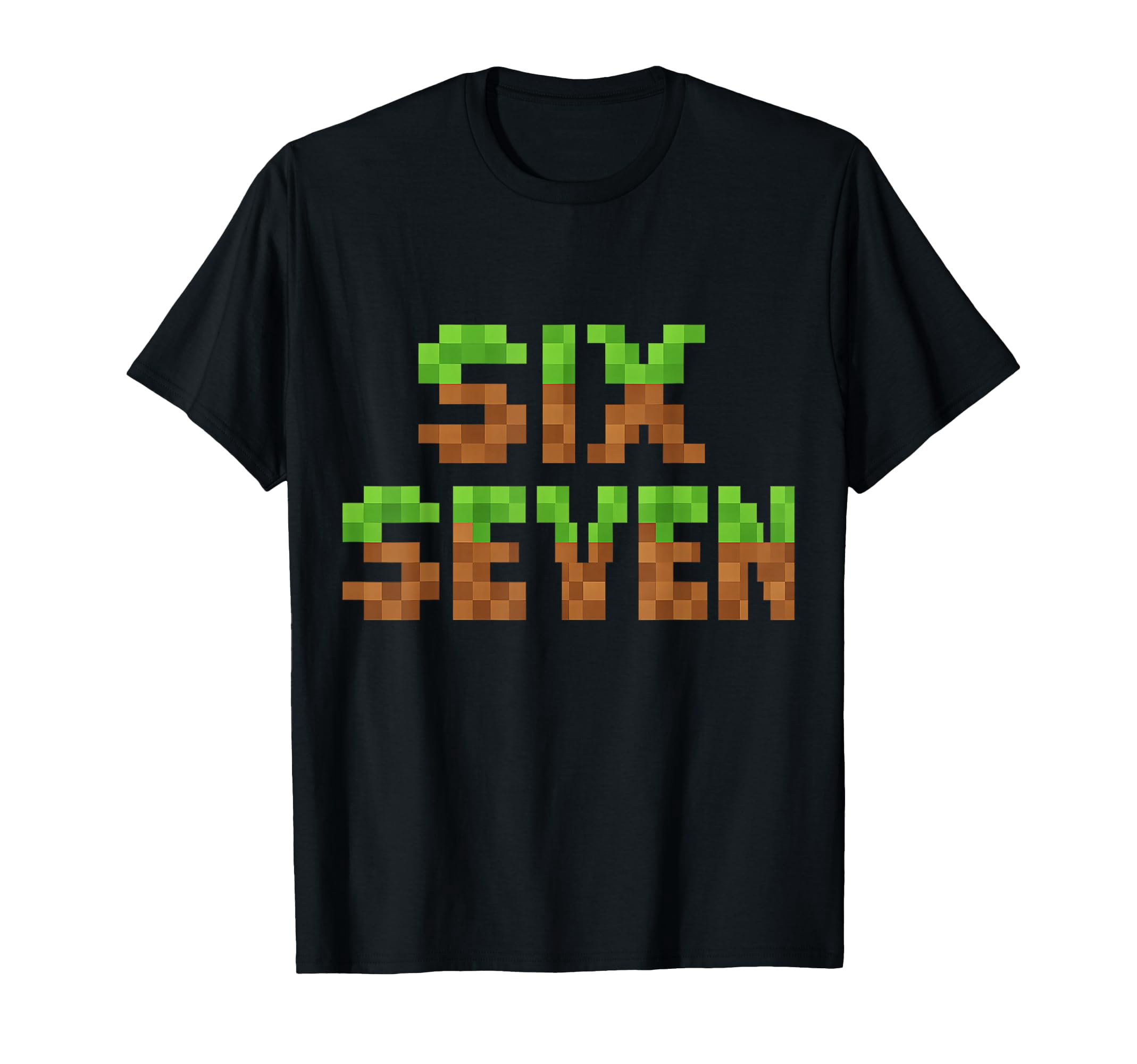 Funny Pixelated Six Seven Meme T-Shirt for Trendy Style and Comfort ...