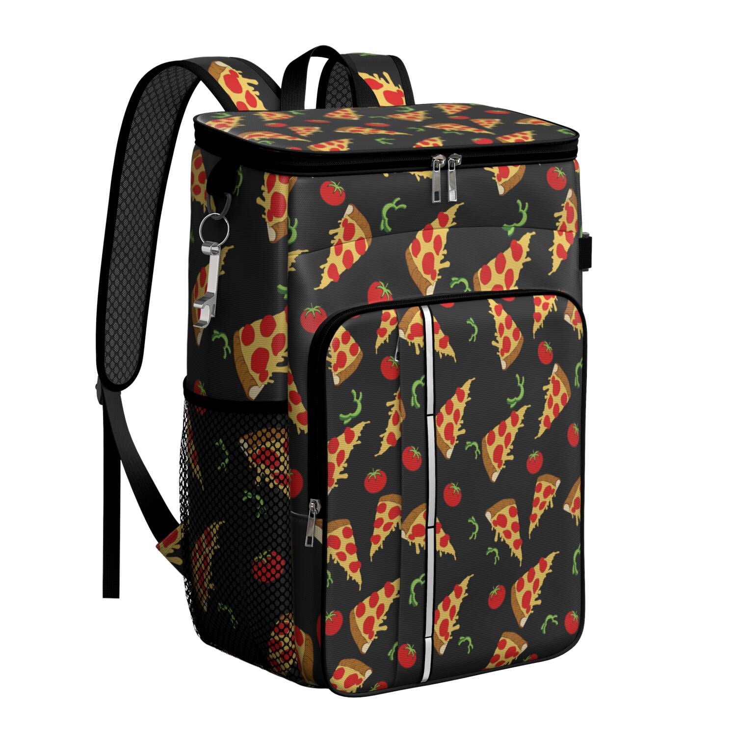 Funny Pizza Party Cooler Backpack - 20L Insulated Leak-Proof Lunch ...