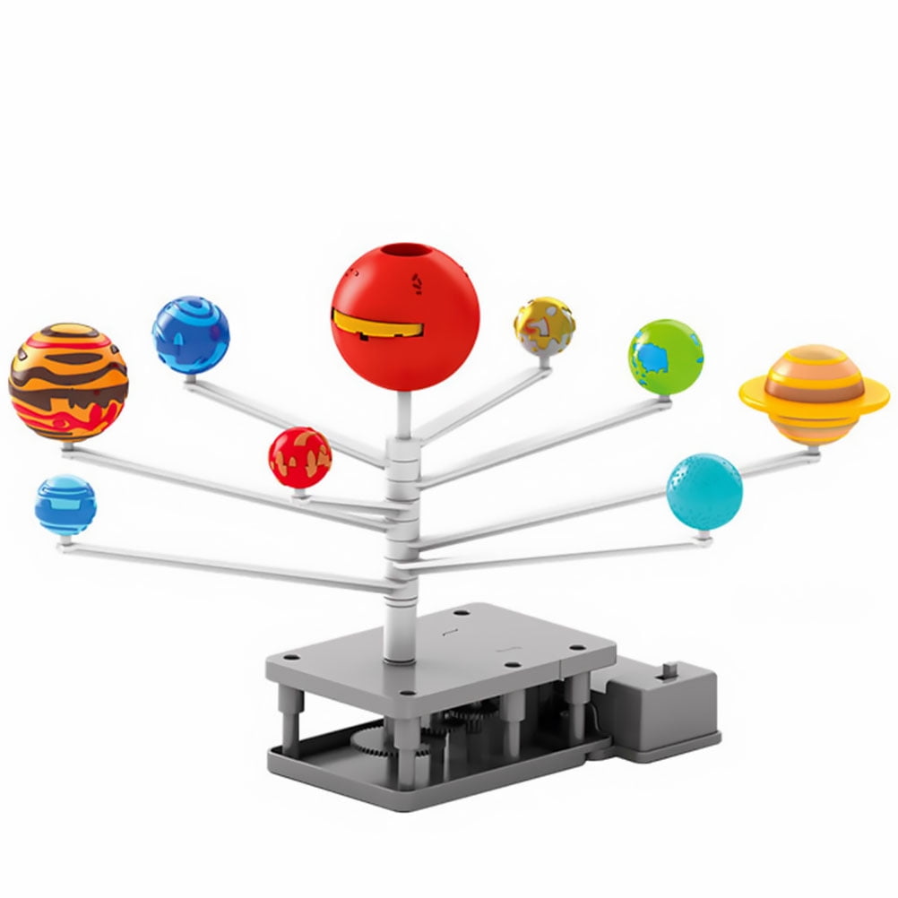 Dark Blue Solar System Model for Playing Plastic Educational Toy 1 Set ...