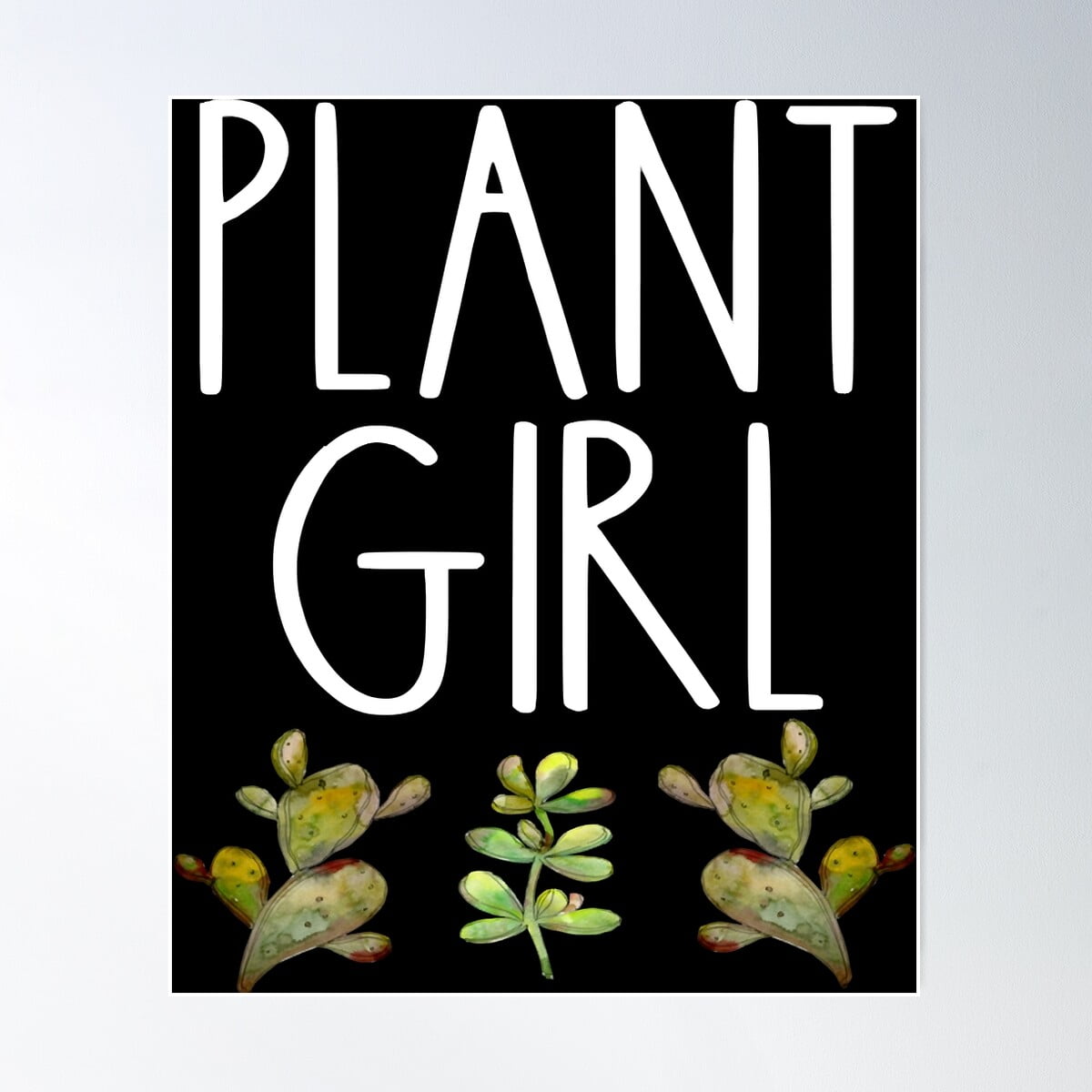 Funny Plant Girl Lover Saying Botany Botanist Succulent Poster Wall Art ...