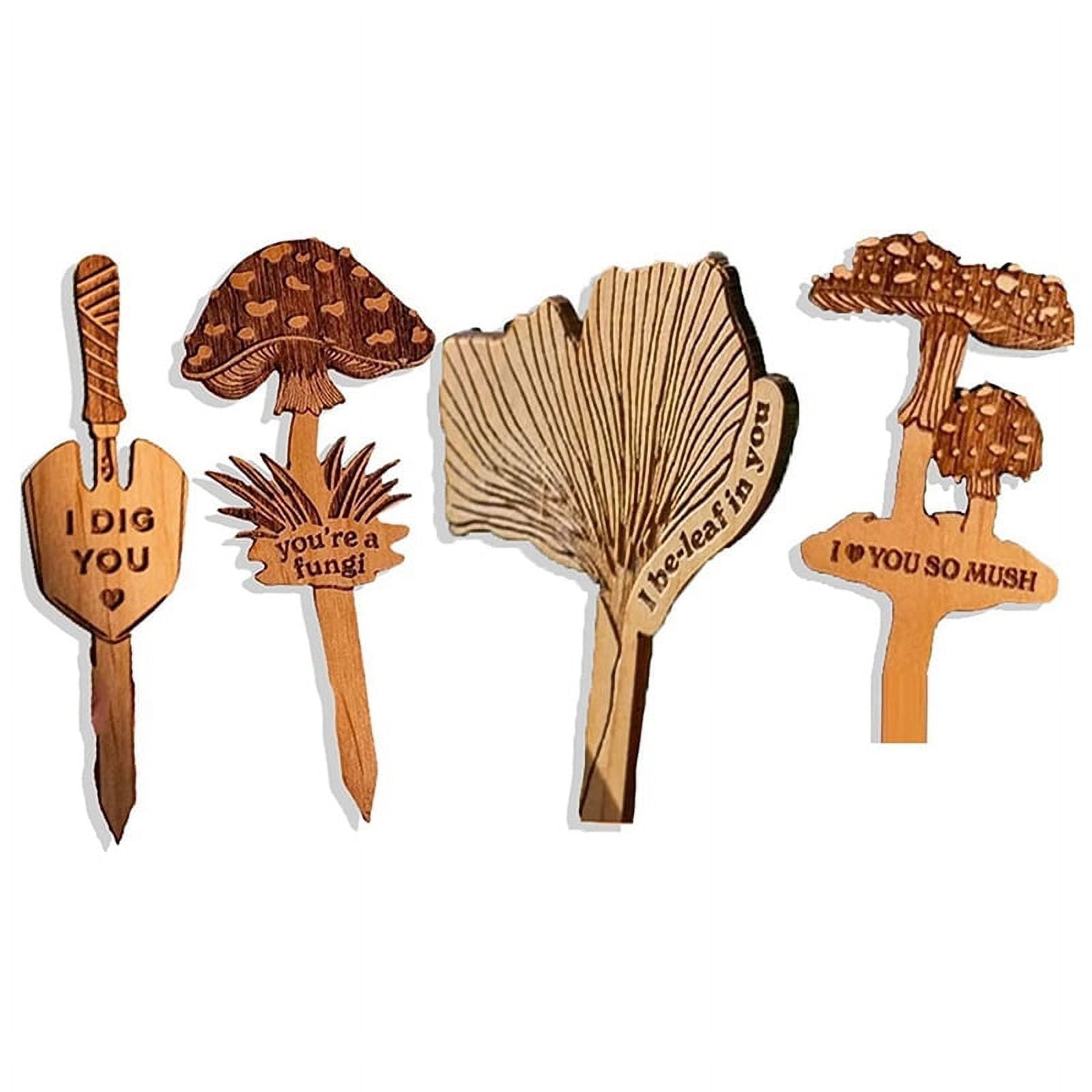 Funny Plant Markers Wooden Plants Labels Handmade Encouraging Wood ...