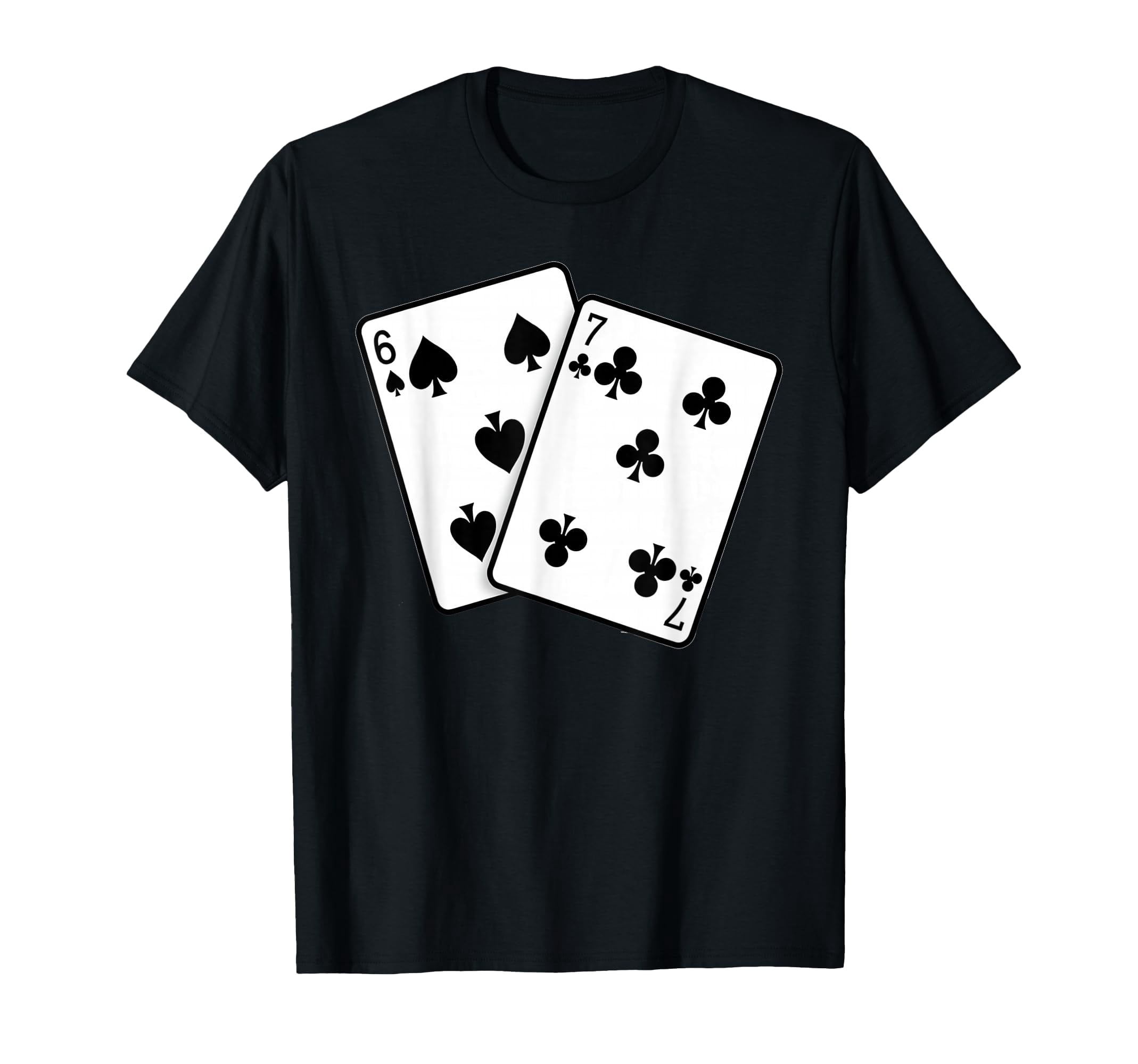Funny Playing Cards Six Seven T-Shirt for Card Game Enthusiasts ...