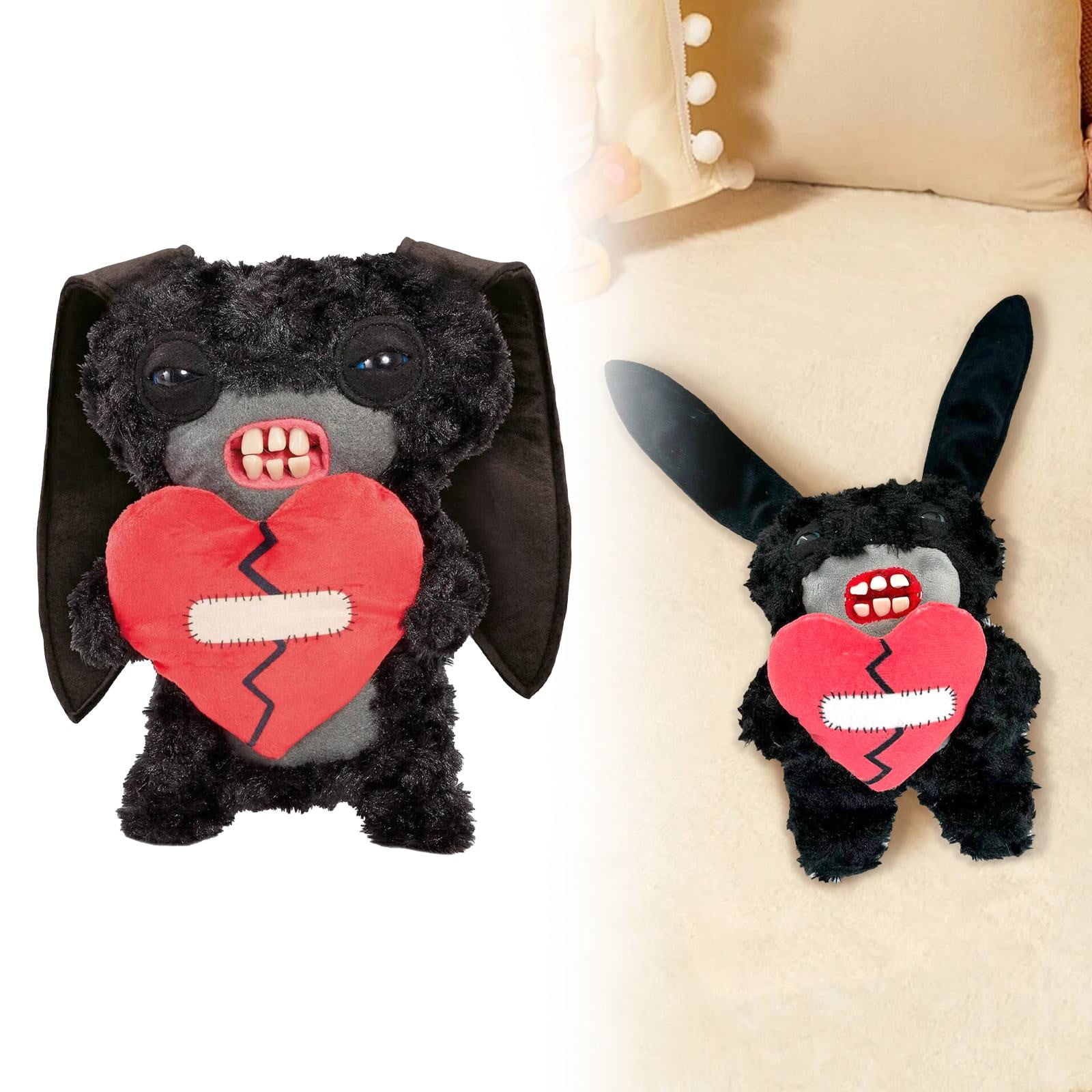 Funny Plush Weird Stuffed Animals With Vacant Eyes & Tooth Dolls 9 ...