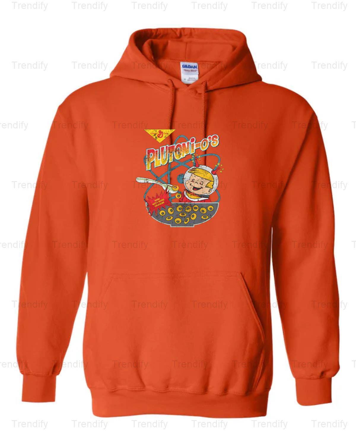 Funny Plutoni-o's Cereal Space Food Parody Hoodie M3082992, Up to Size ...