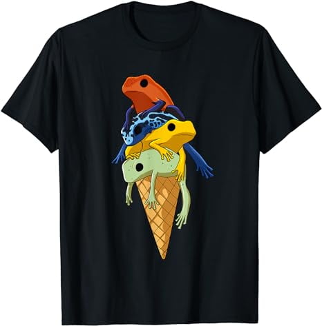 Funny Poison Dart Frogs Ice Cream T-Shirt - Walmart.com