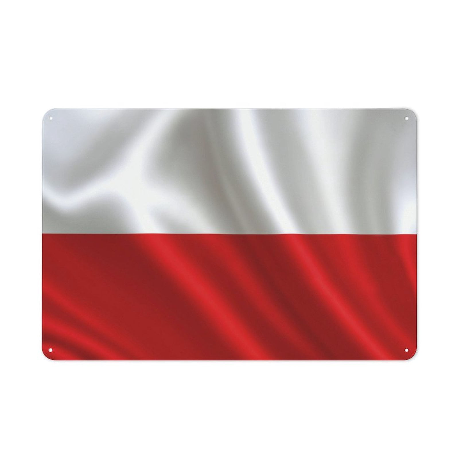 Funny Poland Flag 2 Metal Tin Signs,Tin Sign Metal Wall Decor for Home ...