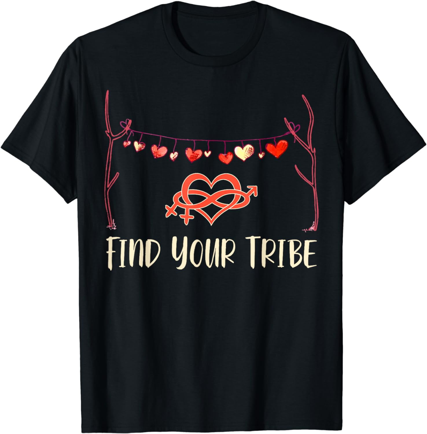 Funny Poliamory Throuple Polyamorous T-Shirt - Walmart.com