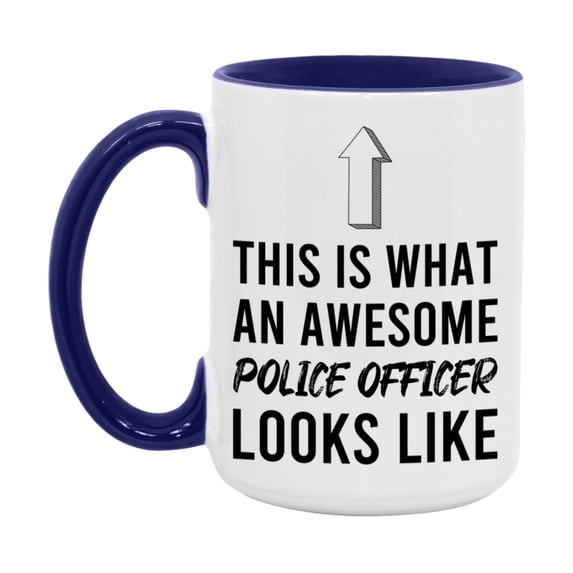Funny Police Officer Mug - This Is What An Awesome Police Officer Looks ...