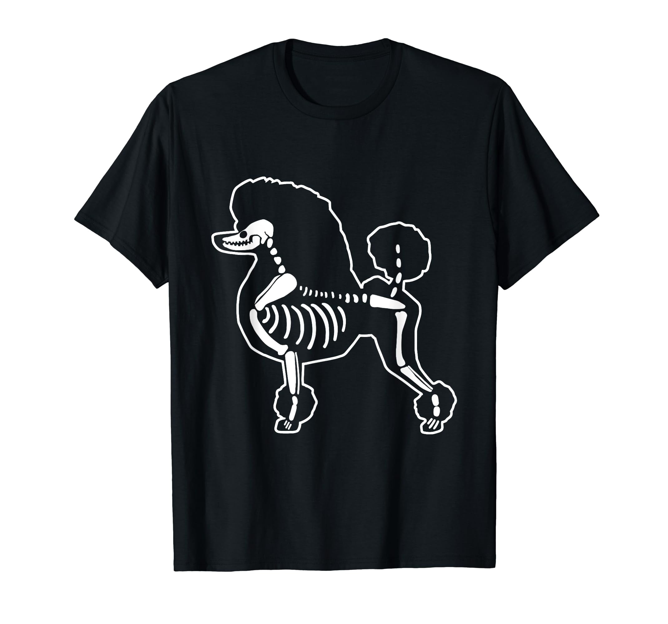 Funny Poodle Lover Skeleton Spooky Halloween T-Shirt - Walmart.com