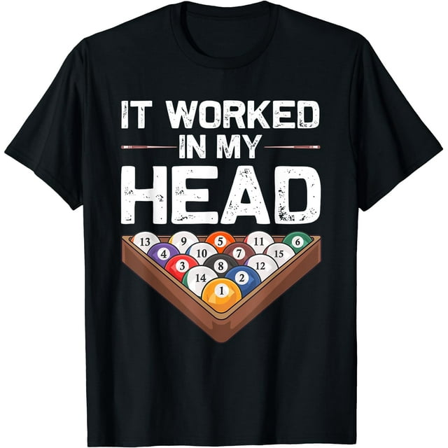 Funny Pool Billiards Design For Men Women Pool Game Players T-Shirt ...