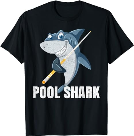 Funny Pool Shark Snooker Billiards Player T-Shirt - Walmart.com