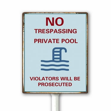 Hy-Ko 8.5 x 12 Plastic No Trespassing Property Sign, Bold Colors ...