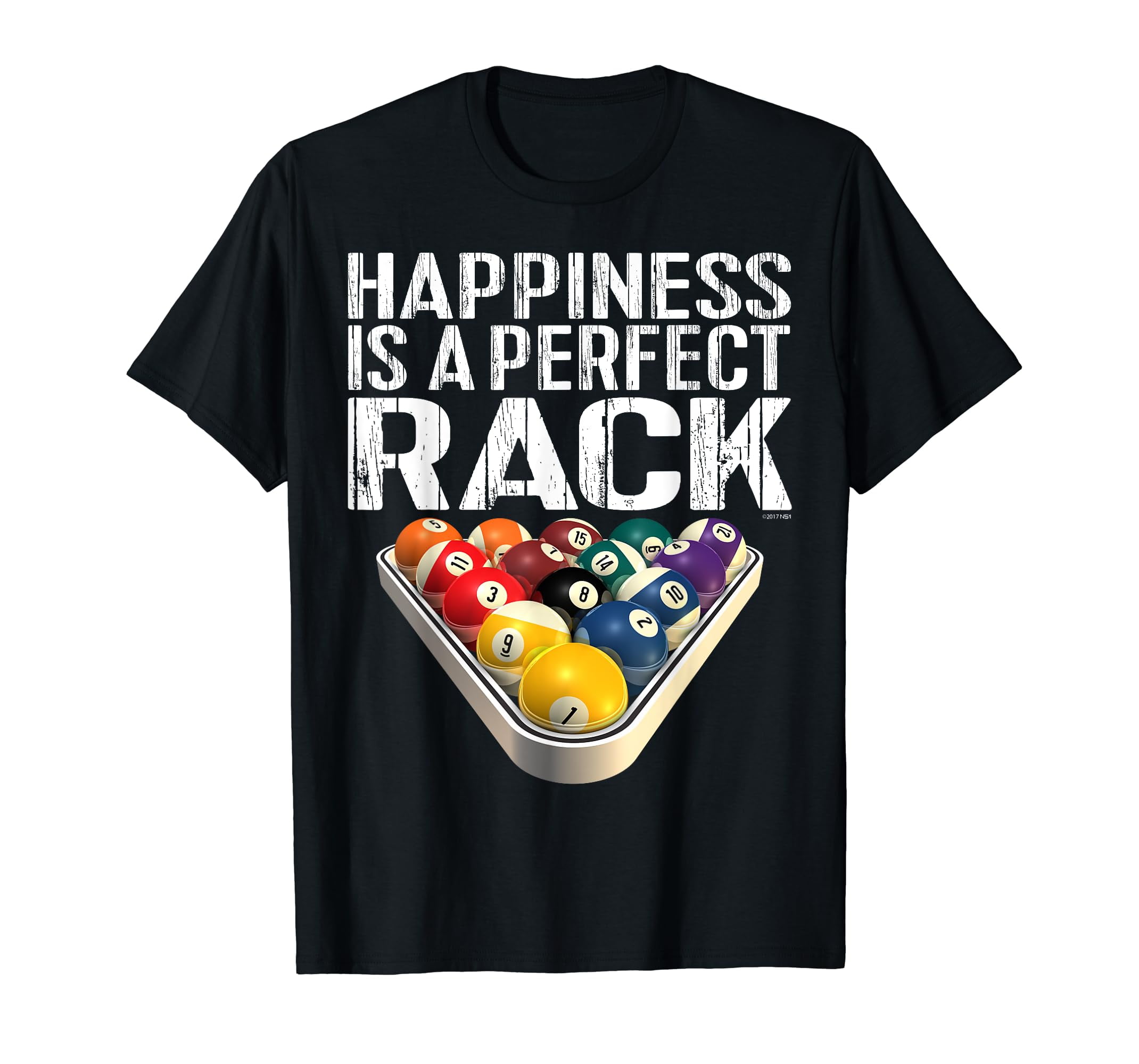 Funny Pool TShirt: Perfect Rack Billiards Tee T-Shirt - Walmart.com