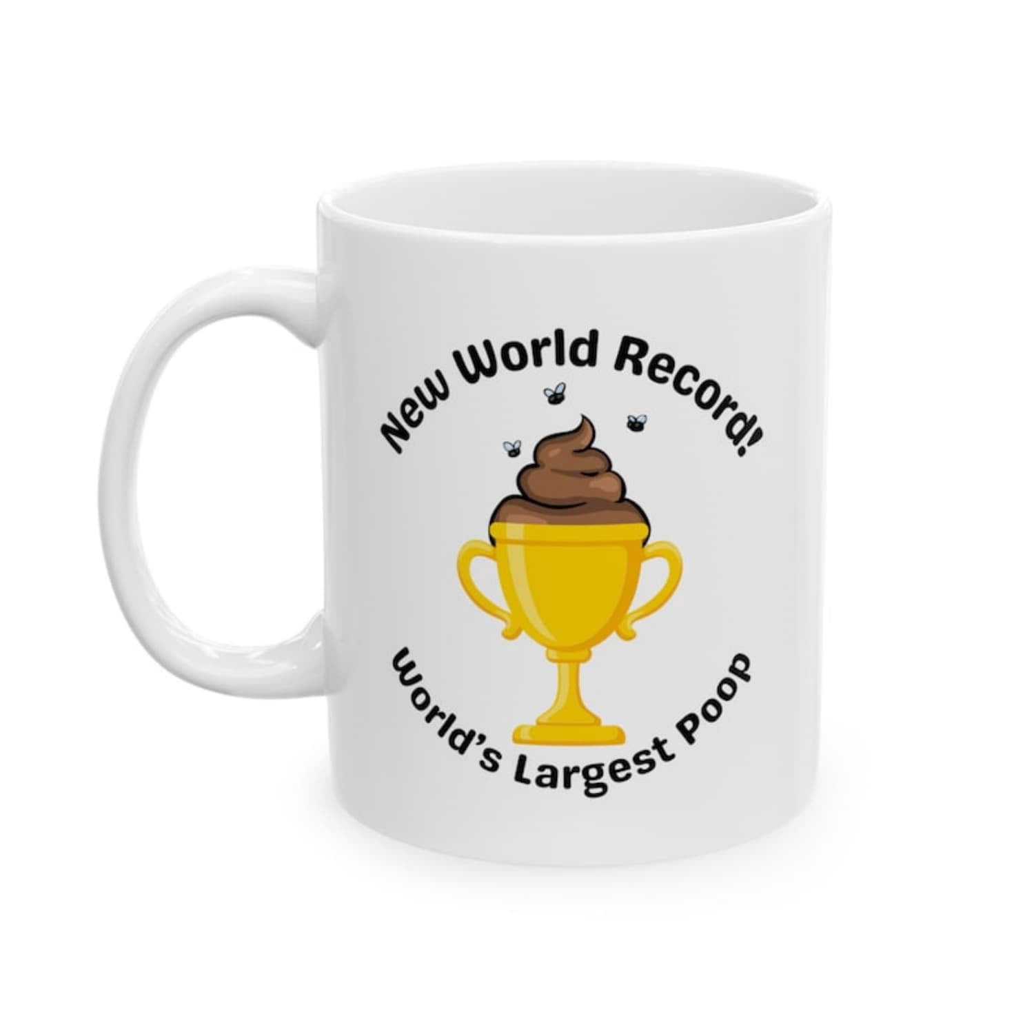 Funny Poop Coffee Mug - World's Largest Poop Trophy Mug - Hilarious ...