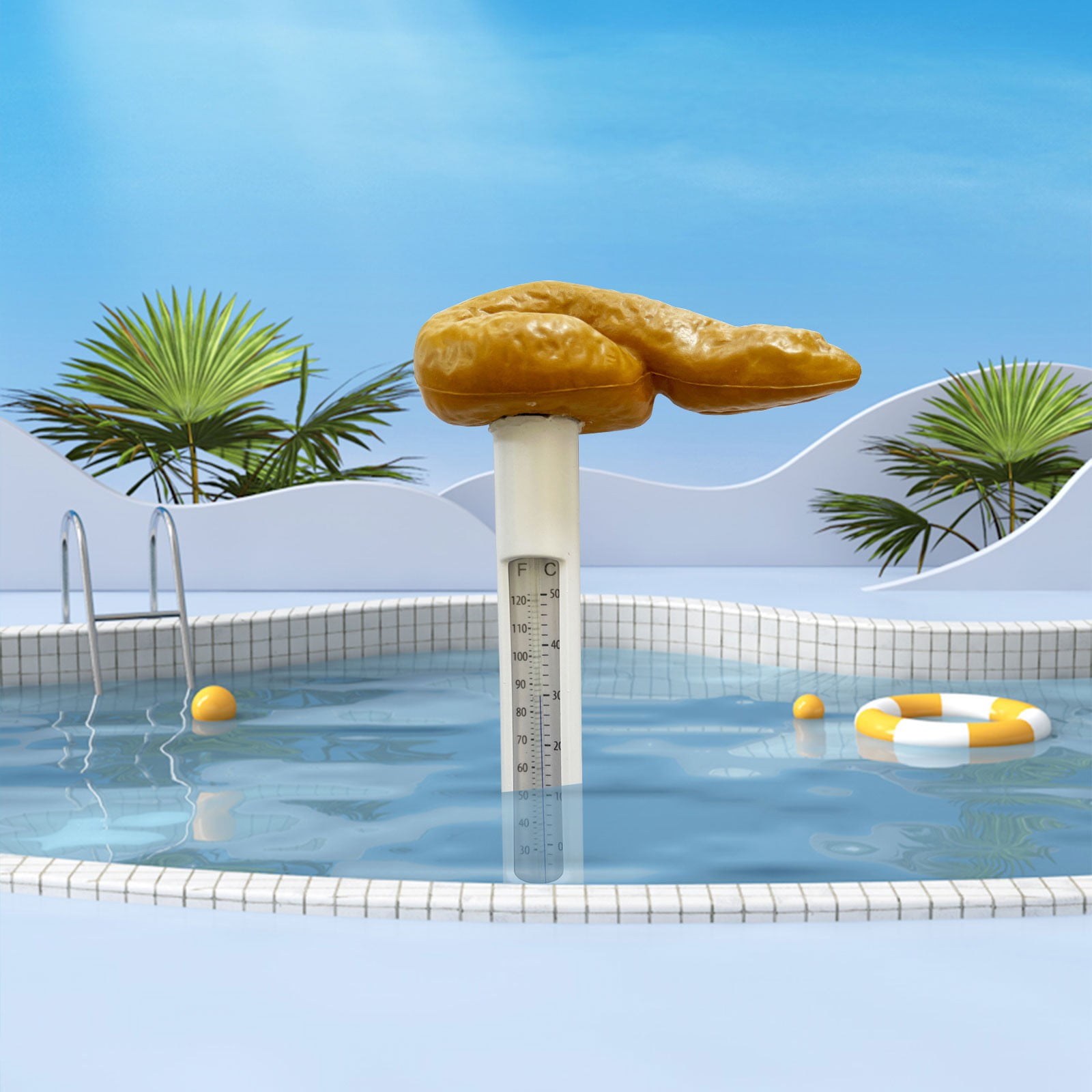 Funny Poop Swimming Pool Floating Poop For Testing Water Temperature In ...