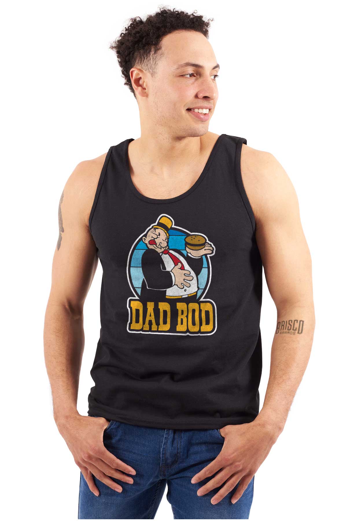 Funny Popeye Father Day Wimpy Dad Bod Mens Big & Tall Graphic Tank Top ...