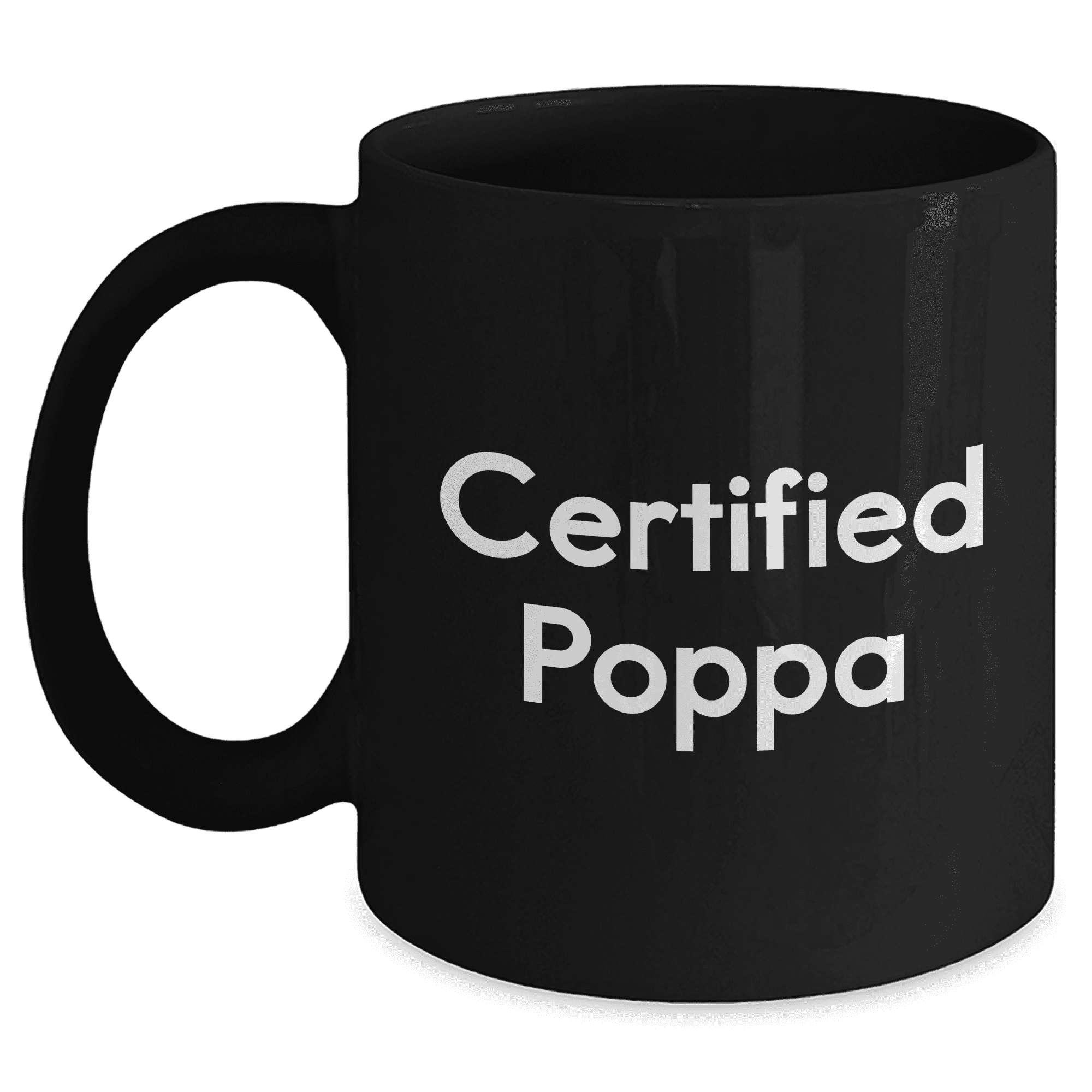 Funny Poppa Certified Gifts for Men from Dad's Friends, Black Coffee ...