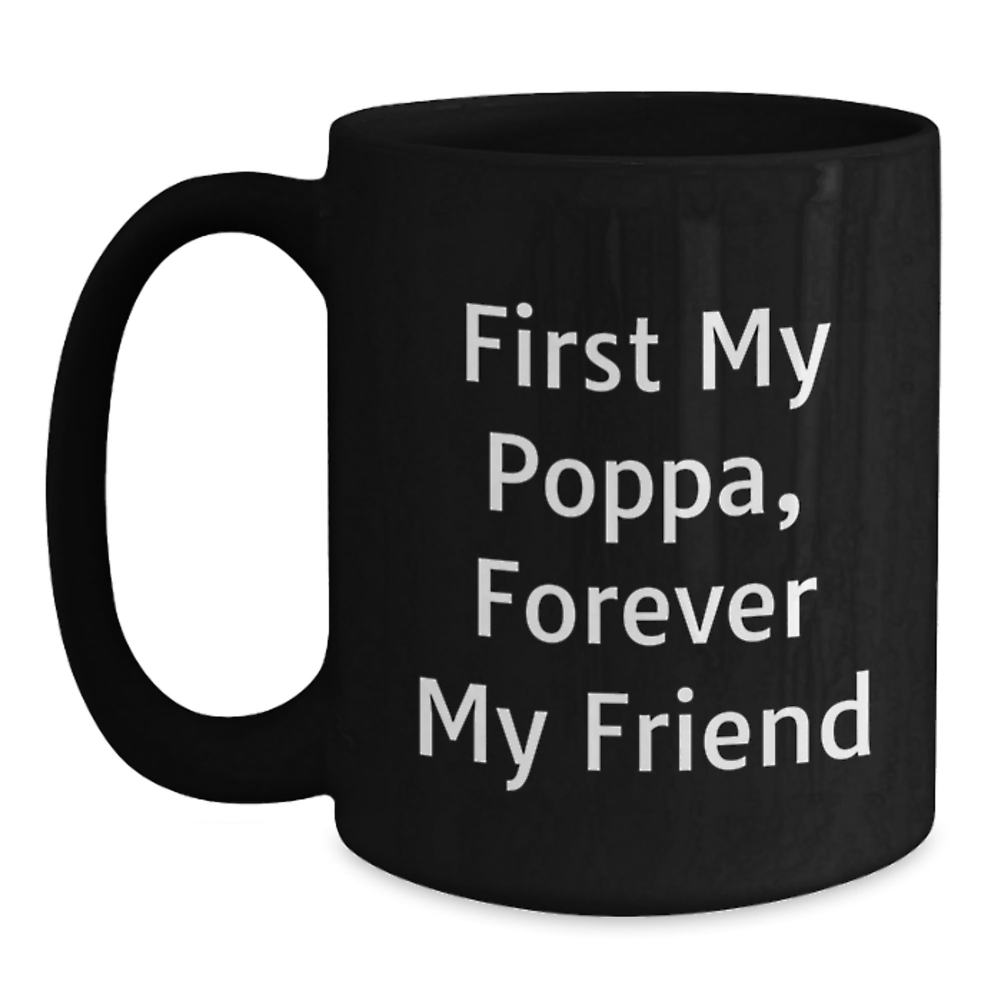 Funny Poppa Gifts from Family for Christmas Unique Black Coffee Mugs ...