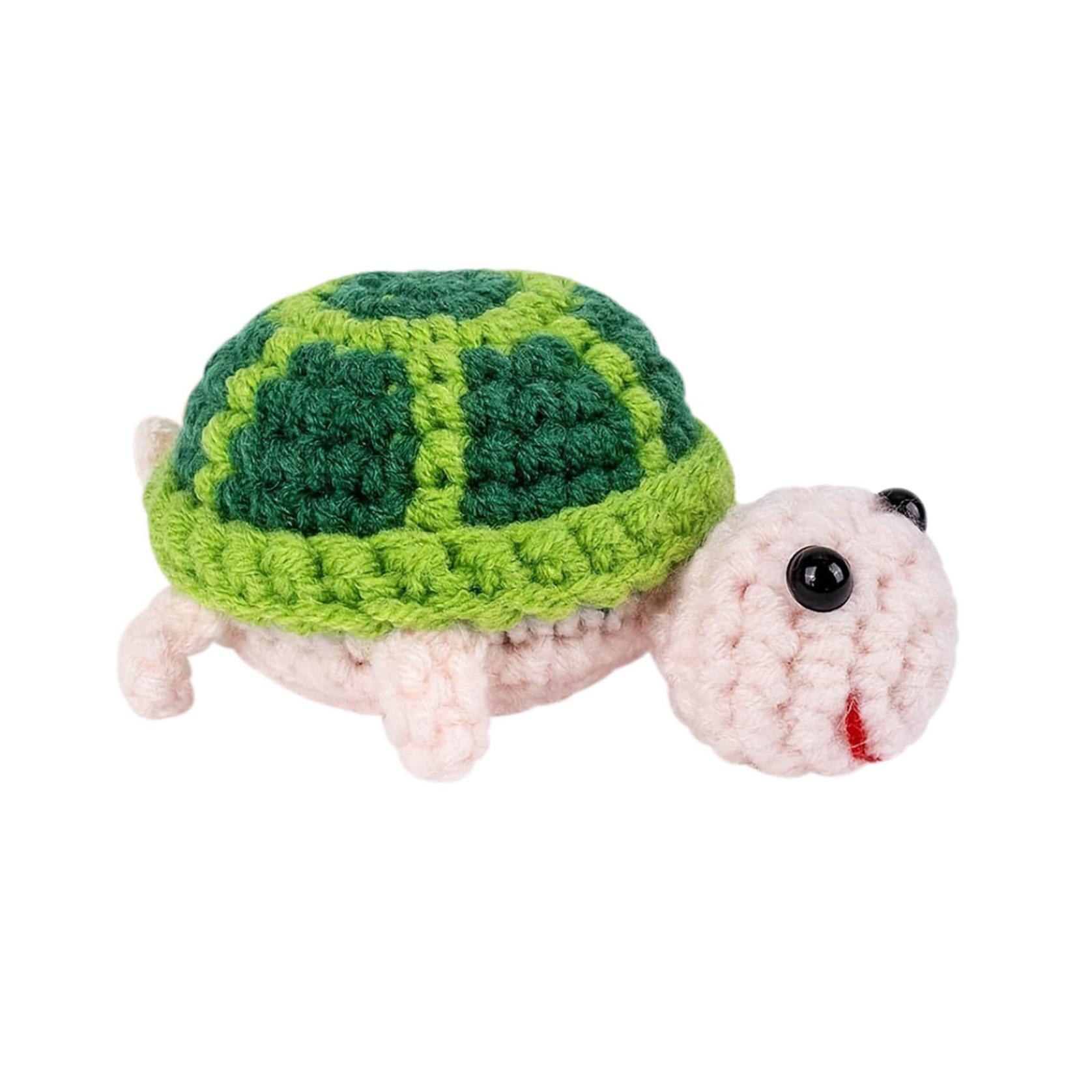 Funny Positive Turtle Mini Crochet Sea Turtle with Positive ...