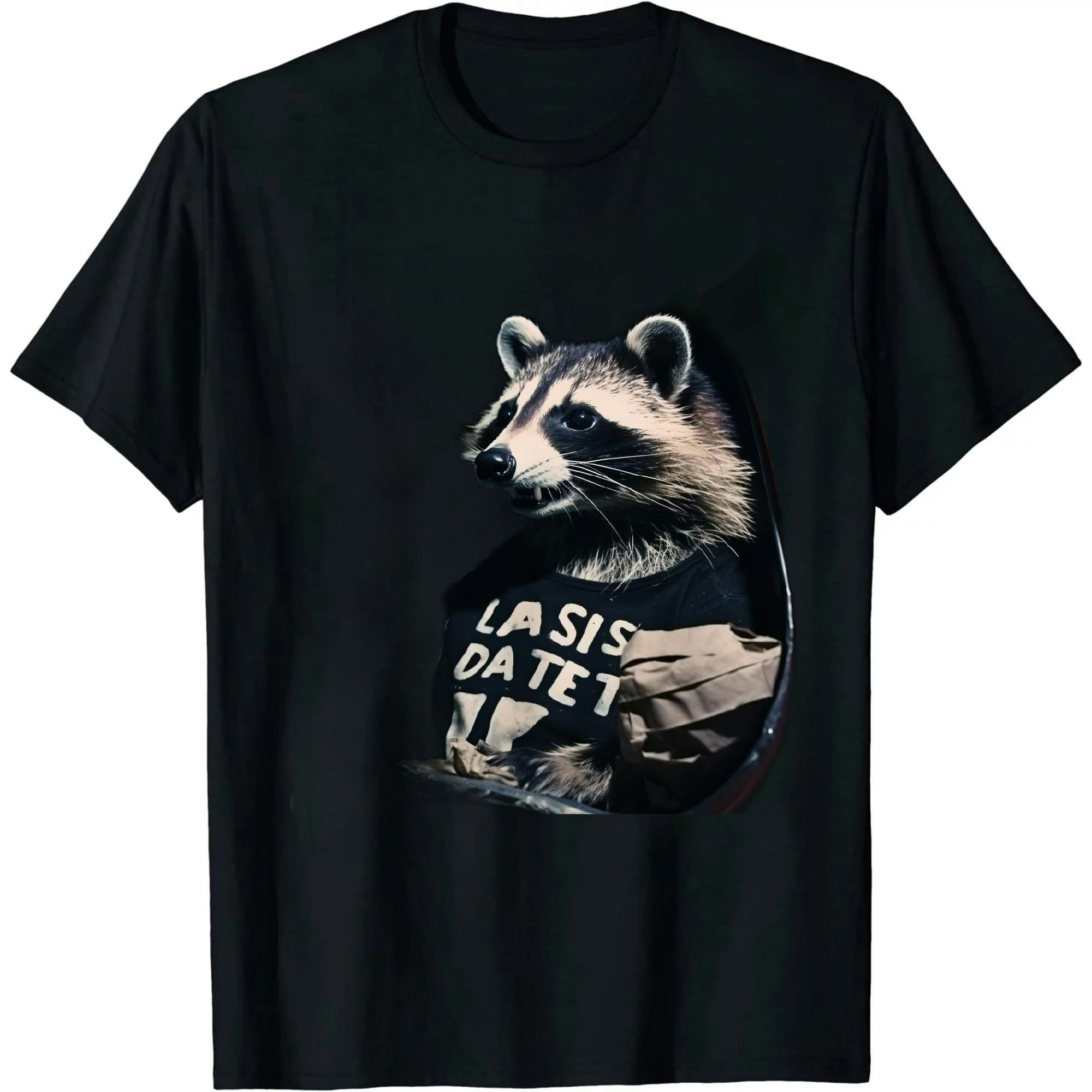 Funny Possum Raccoon Live Fast Eat Trash Street Cats Squad T-Shirt ...