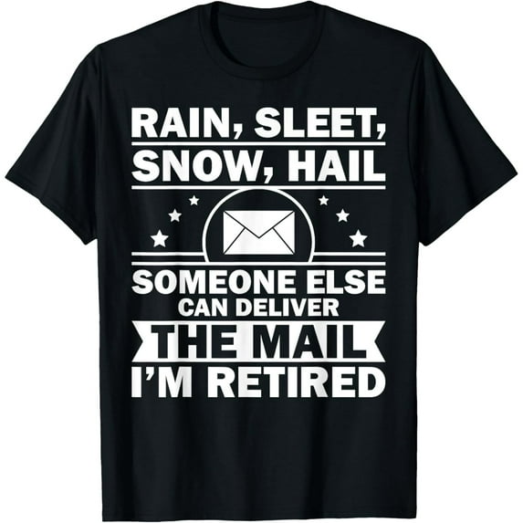 Funny Postal Worker Retirement Design For Mailman Men Women T-Shirt ...