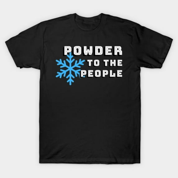 Funny Powder To The People Skiing Winter Sport Artwork Print, H11164 ...