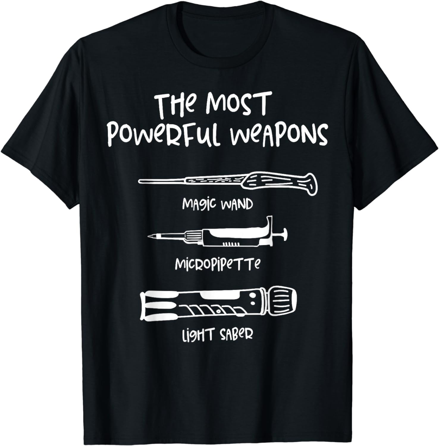 Funny Powerful Weapon Science Chemistry Biochemistry T-Shirt - Walmart.com