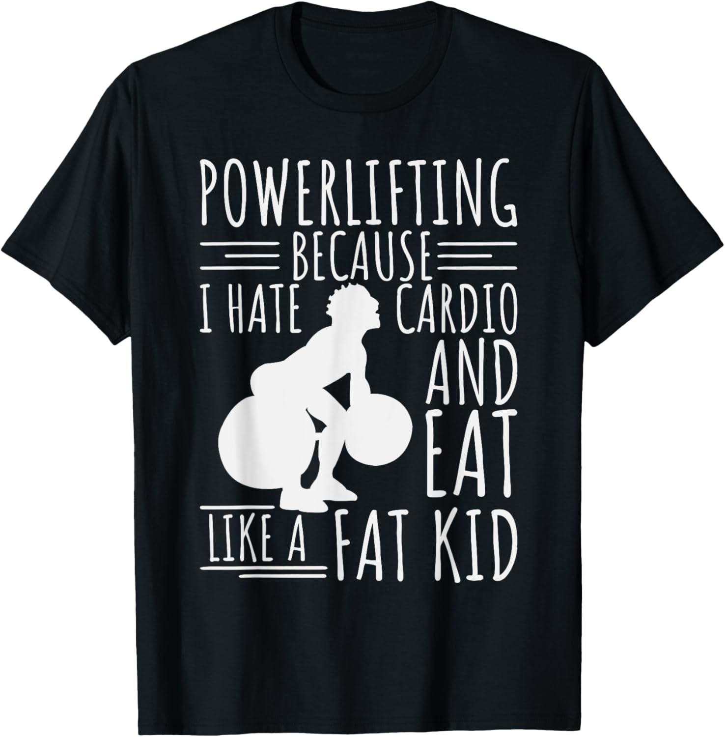 Funny Powerlifting & Weightlifting Apperal For Men Lifters T-Shirt ...