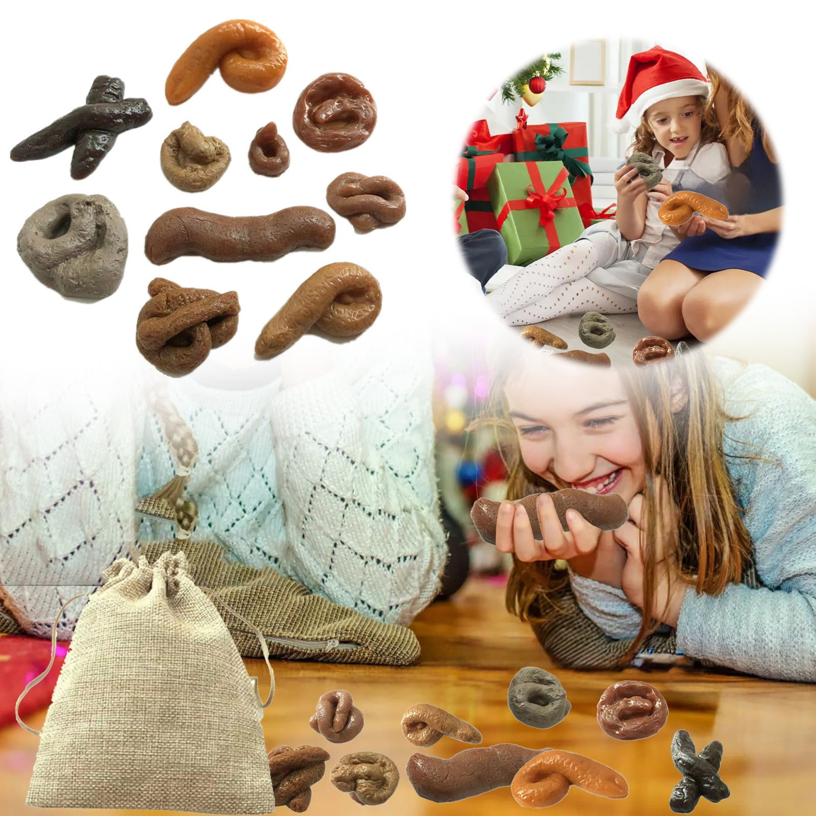 Funny Prank Set 10 Piece Poop Prank Kit Hilarious and Stress Toy for ...