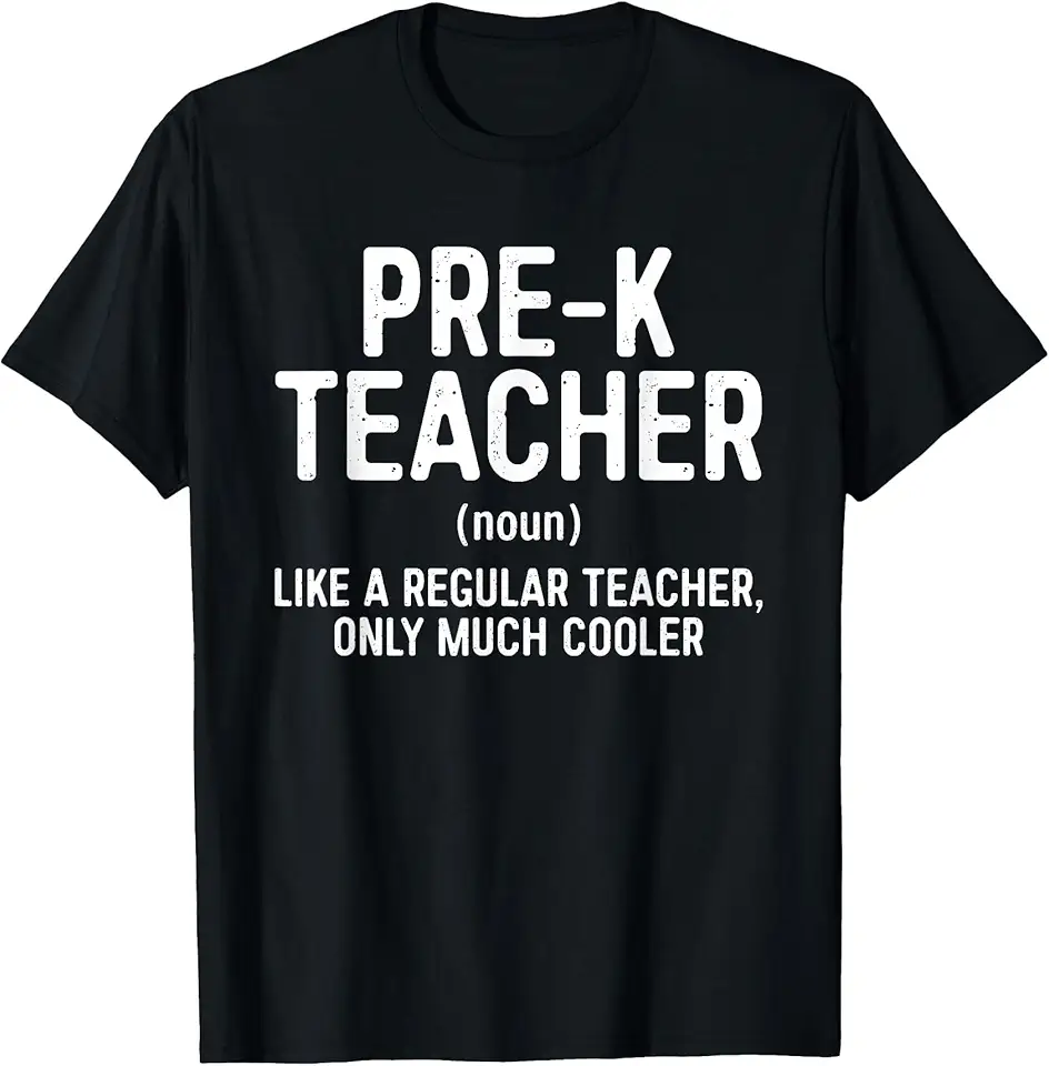 Funny Pre-K Teacher Definition Gift for Educator Graphic Short Sleeve ...