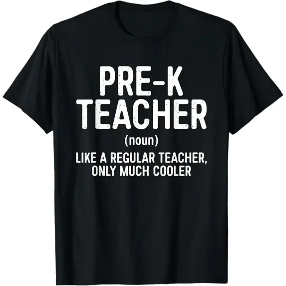Funny Pre-K Teacher Definition Gift for Educator Graphic Short Sleeve ...