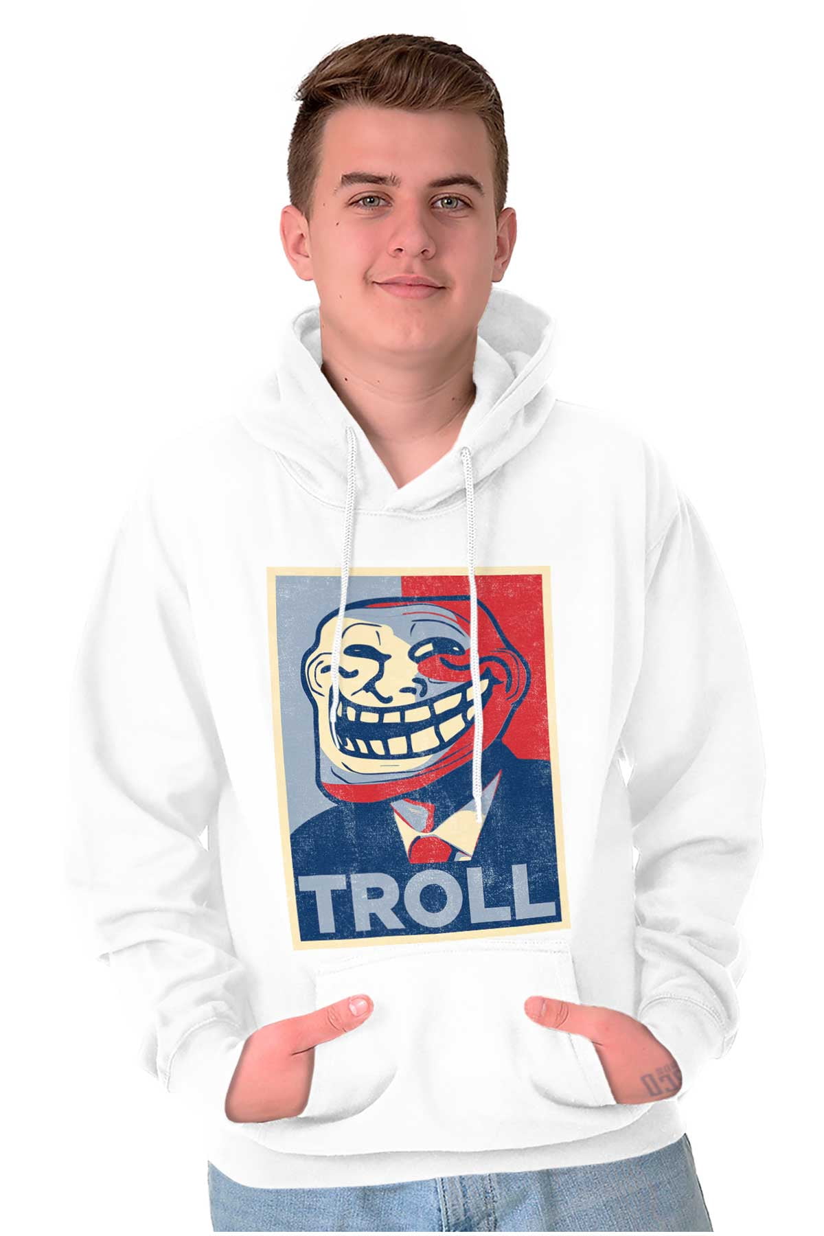Funny Presidential Troll Face Meme Unisex Plus Size Hoodie Brisco ...