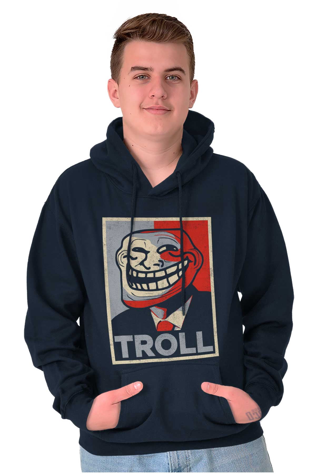 Funny Presidential Troll Face Meme Unisex Plus Size Hoodie Brisco ...