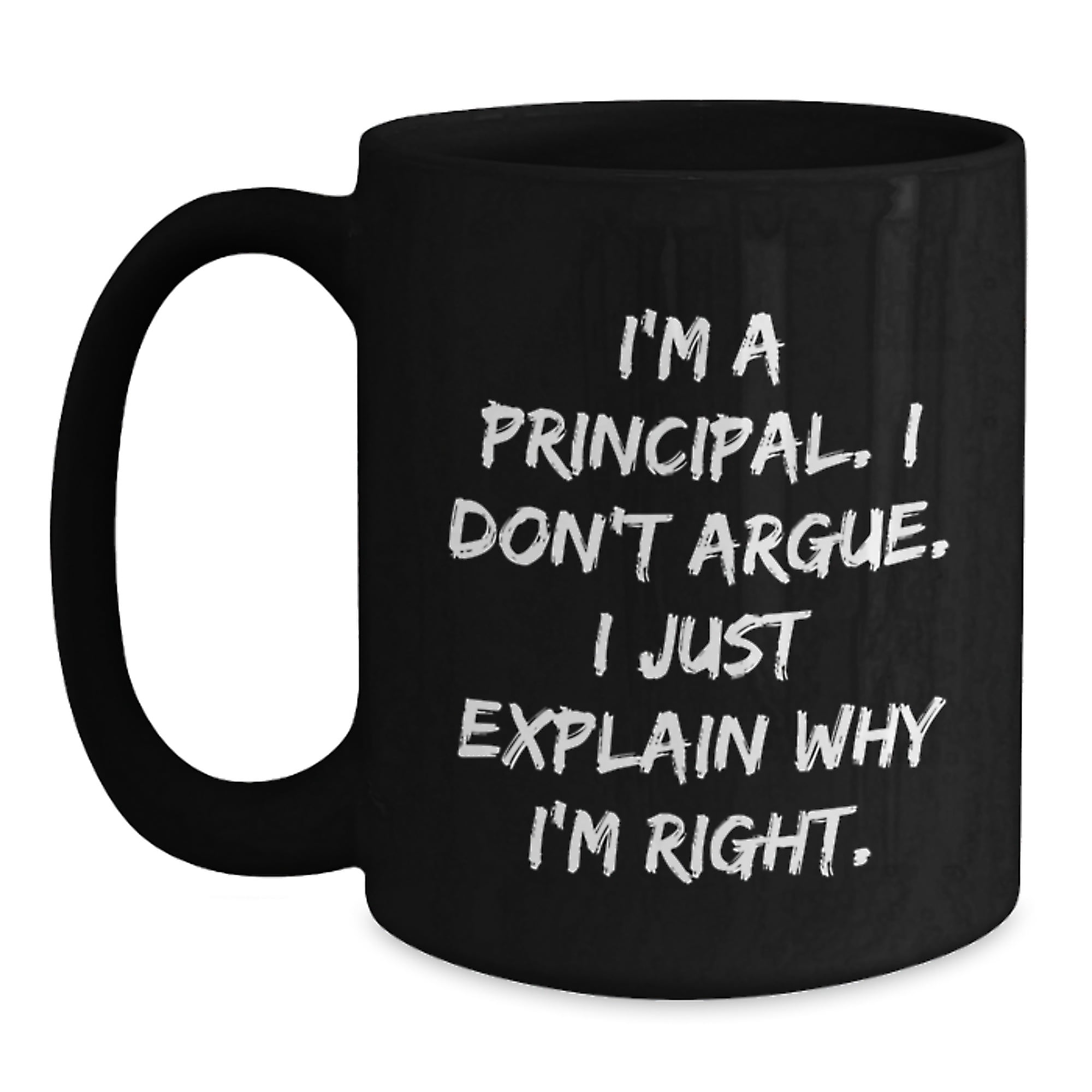 Funny Principal Black Coffee Mugs Gifts from Men to Friends for ...