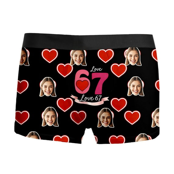 Funny Print Men's Boxer Briefs, Soft Breathable Stretch Waistband ...