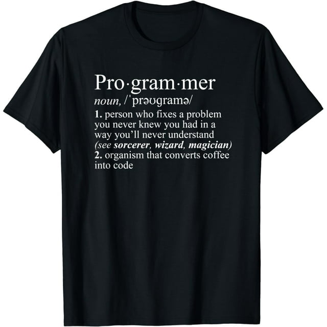 Funny Programmer Meaning T Shirt Programmer Definition