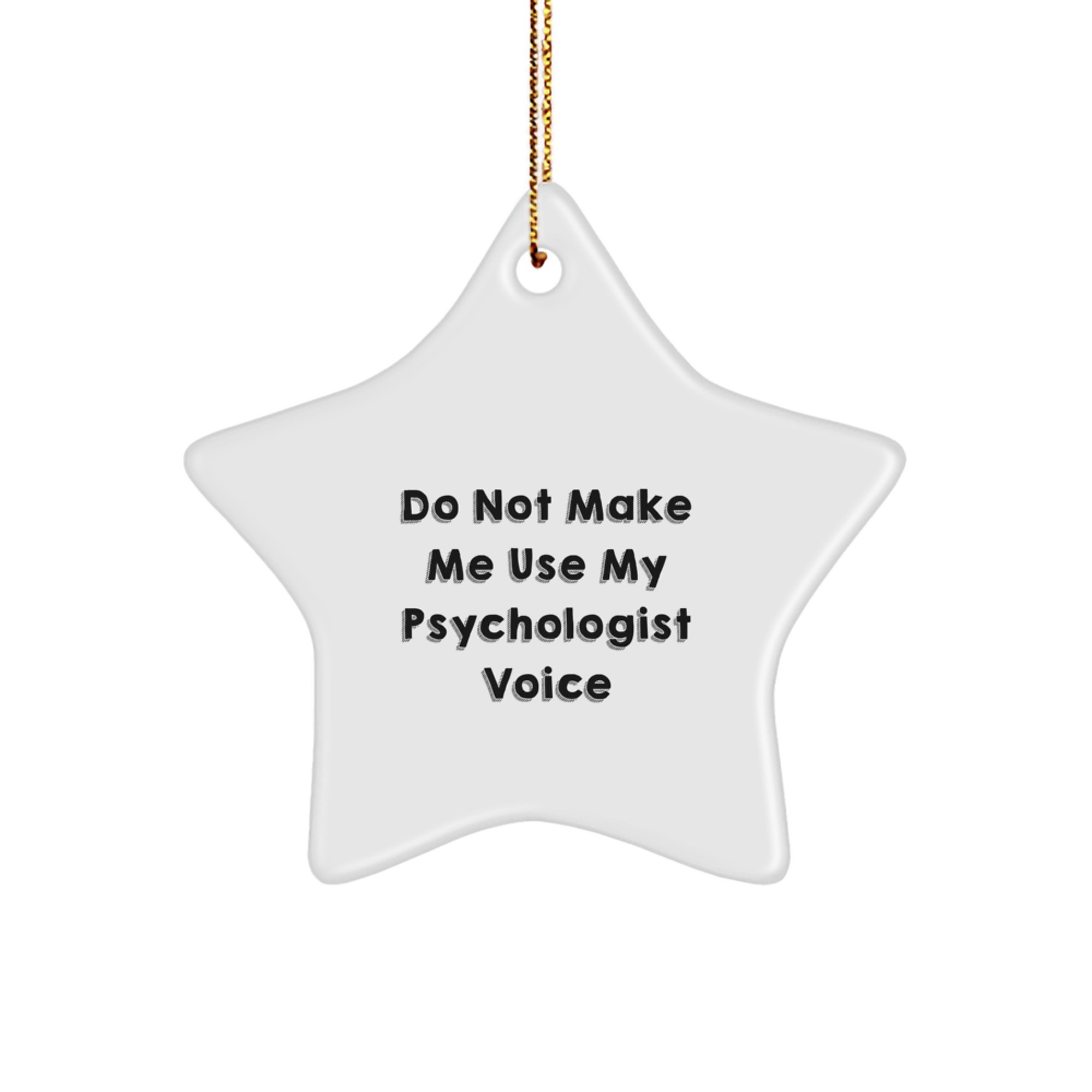 Funny Psychologist Gifts from Men for Christmas Unique Star Ornament ...