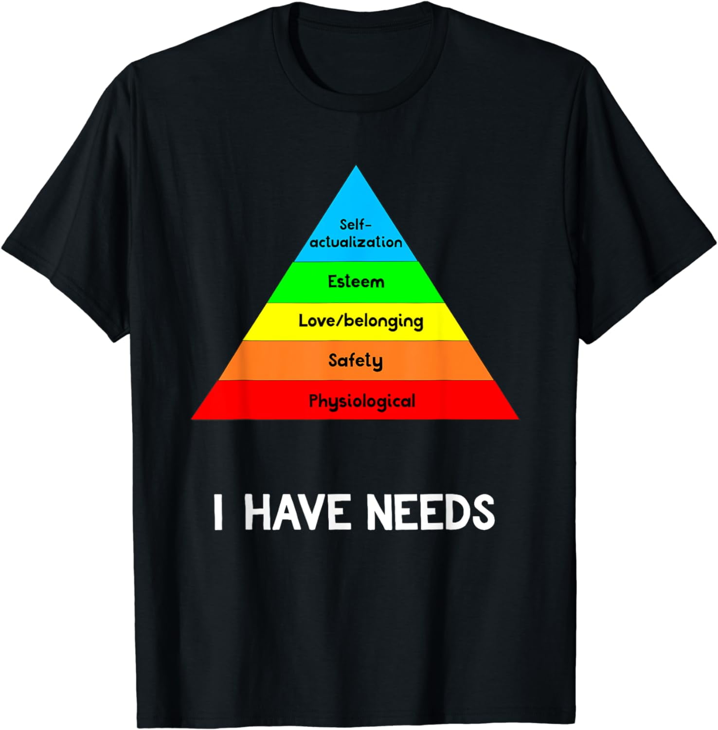 Funny Psychology Shirt Hierarchy Of Needs Psych Major Gift - Walmart.com