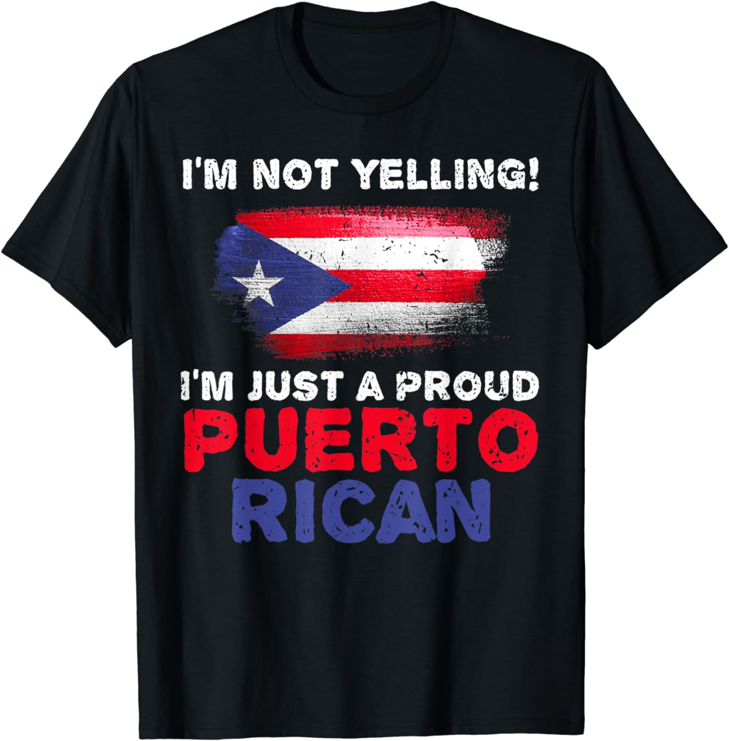 Funny Puerto Rican Flag Puerto Rico Pride Boriqua Patriotic T-Shirt ...