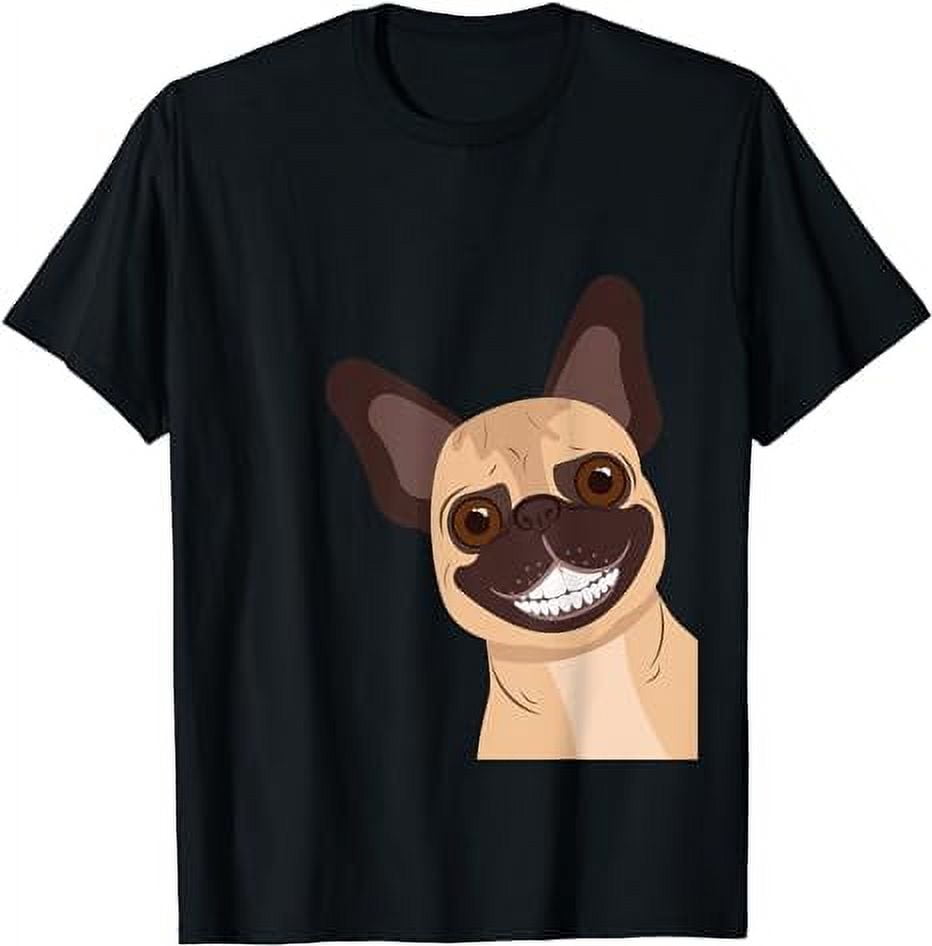 Funny Pug Selfie Hilarious Animal Selfie Cool Pug Art T-Shirt - Walmart.com