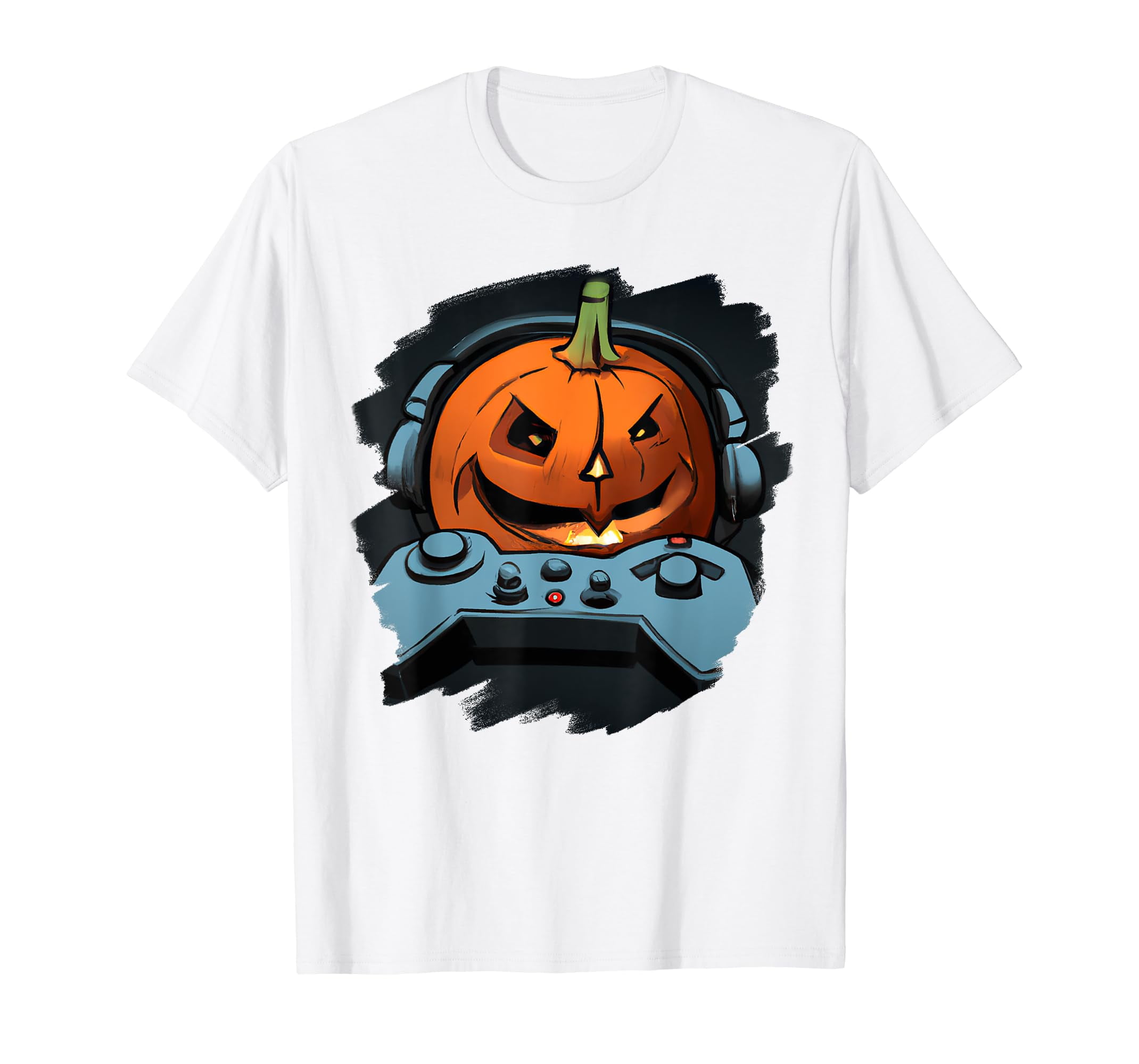 Funny Pumpkin Video Game Gamer Jack O Lantern Halloween T-Shirt ...
