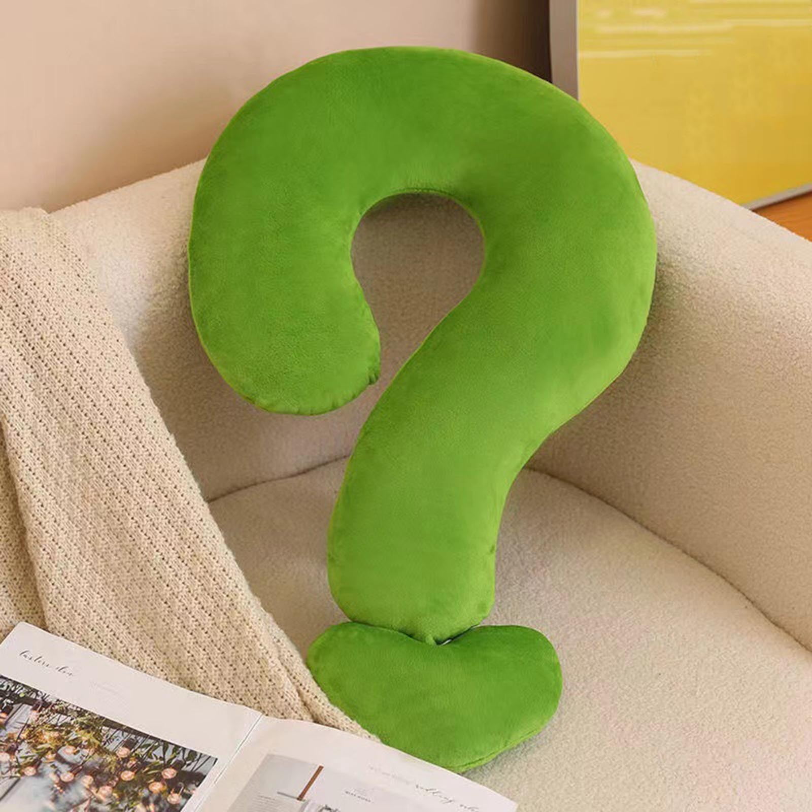 Funny Question Mark Shaped Pillow, Question-Mark Neck Pillow for Travel ...