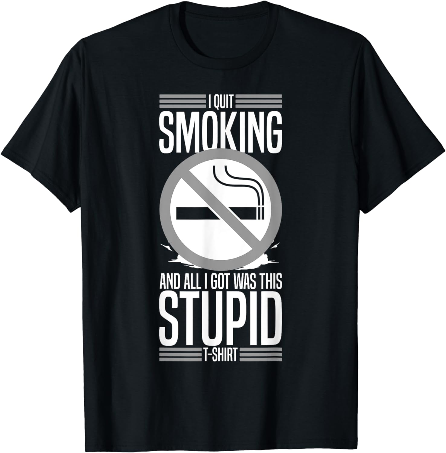 Funny Quitting Cigarettes Tobaccos NEW T-Shirt - Walmart.com