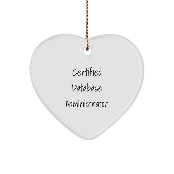 Funny Quote Database Administrator Christmas Heart Ornament Gifts from ...