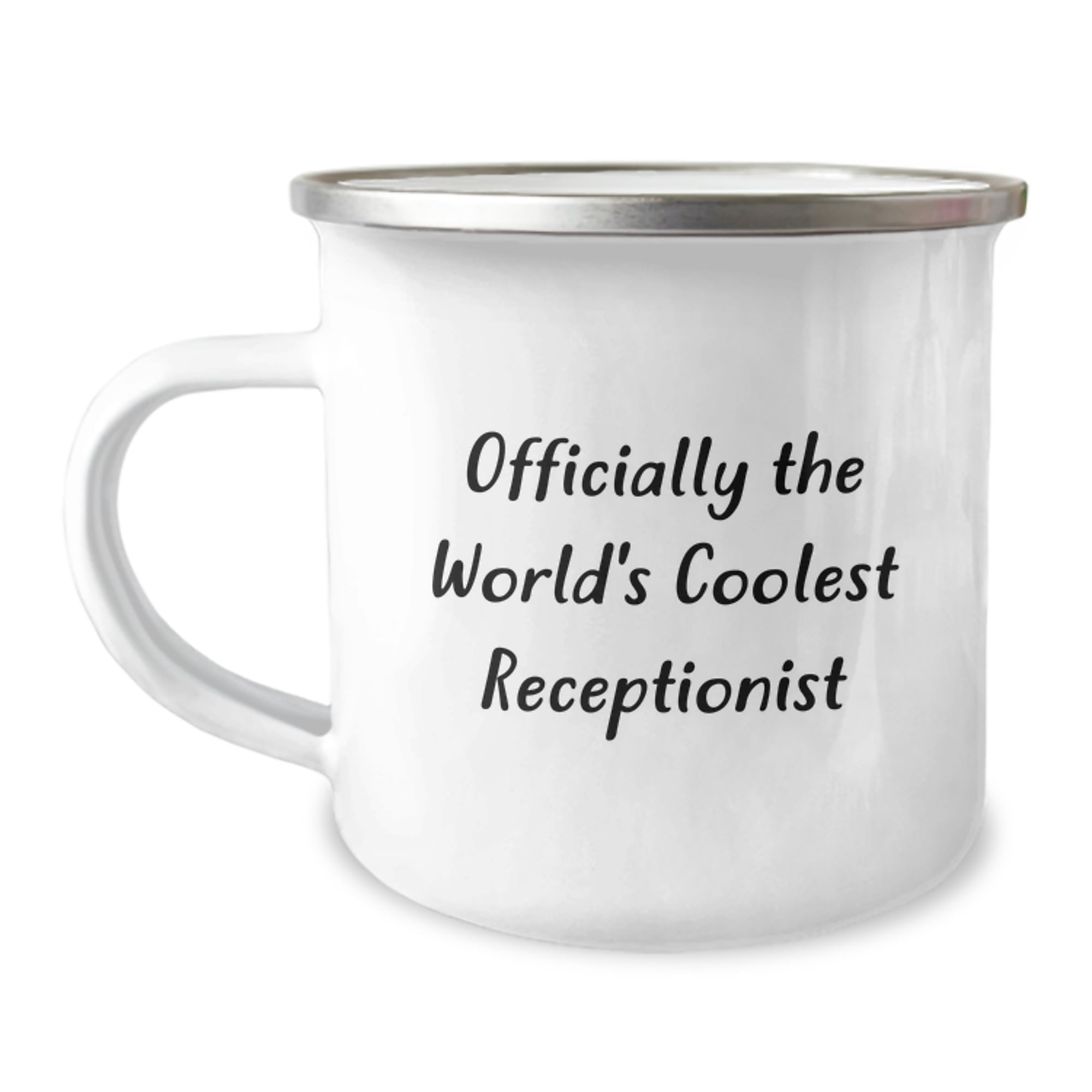 Funny Quote Receptionist Gifts for Men Valentine's Unique Camping Mug ...