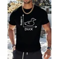 Funny Rabbit Duck Optical Illusion Chart for Men Casual Short Sleeve ...